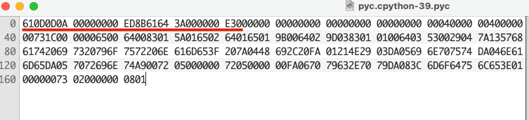 pyc decompilation example - lca